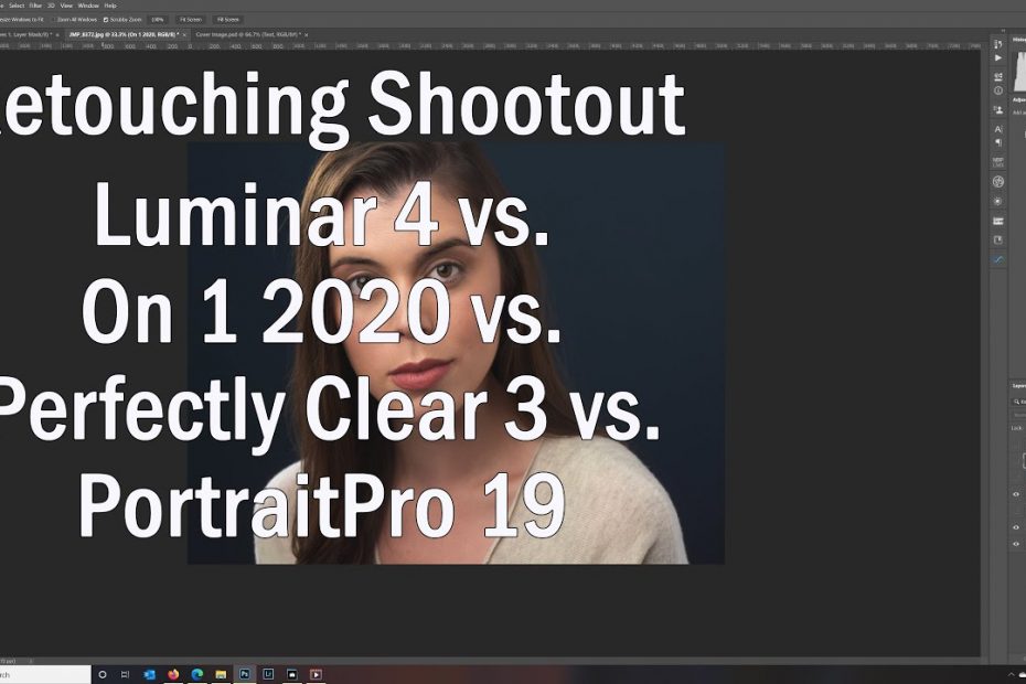 Four Portrait Retouching Software Products Compared